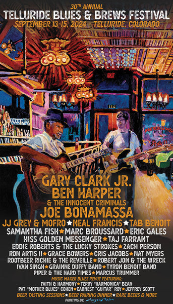2024 Telluride Blues & Brews Festival Poster